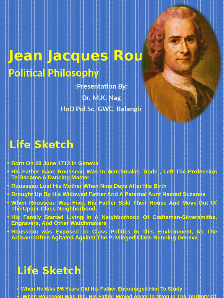 Rousseau's Political Philosophy Overview | PDF | Social Contract ...