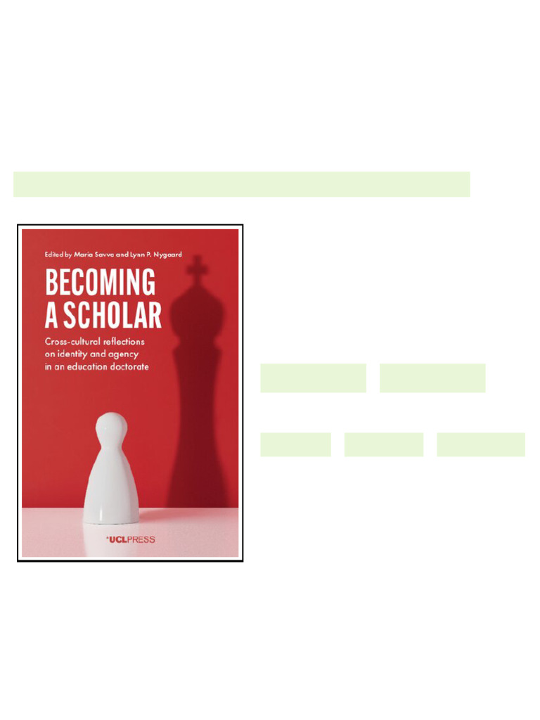 Becoming A Scholar Maria Savva Lynn P Nygaard ebook unlimited reading ...