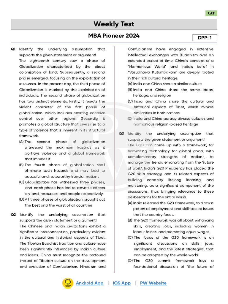 Practice Test 01 Test Paper | PDF | Climate Change | Greenhouse Effect