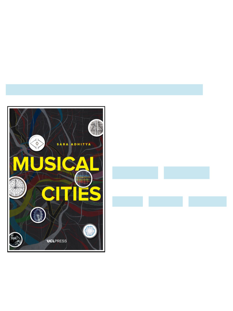 Musical Cities Listening To Urban Design And Planning Sara Adhitya ...