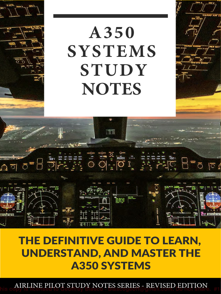 A350 Systems Study Notes V1.22 | PDF | Landing Gear | Aircraft Flight ...