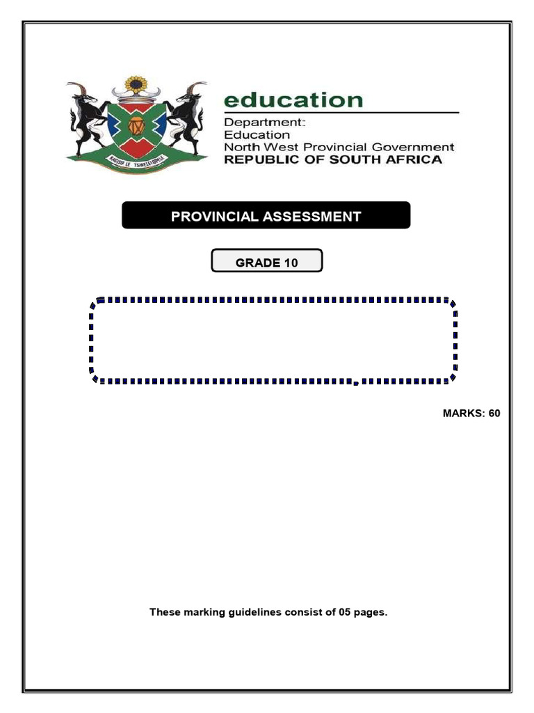 2025 Geo Second Theory test Marking guidelines Grade 10 | PDF | Family ...