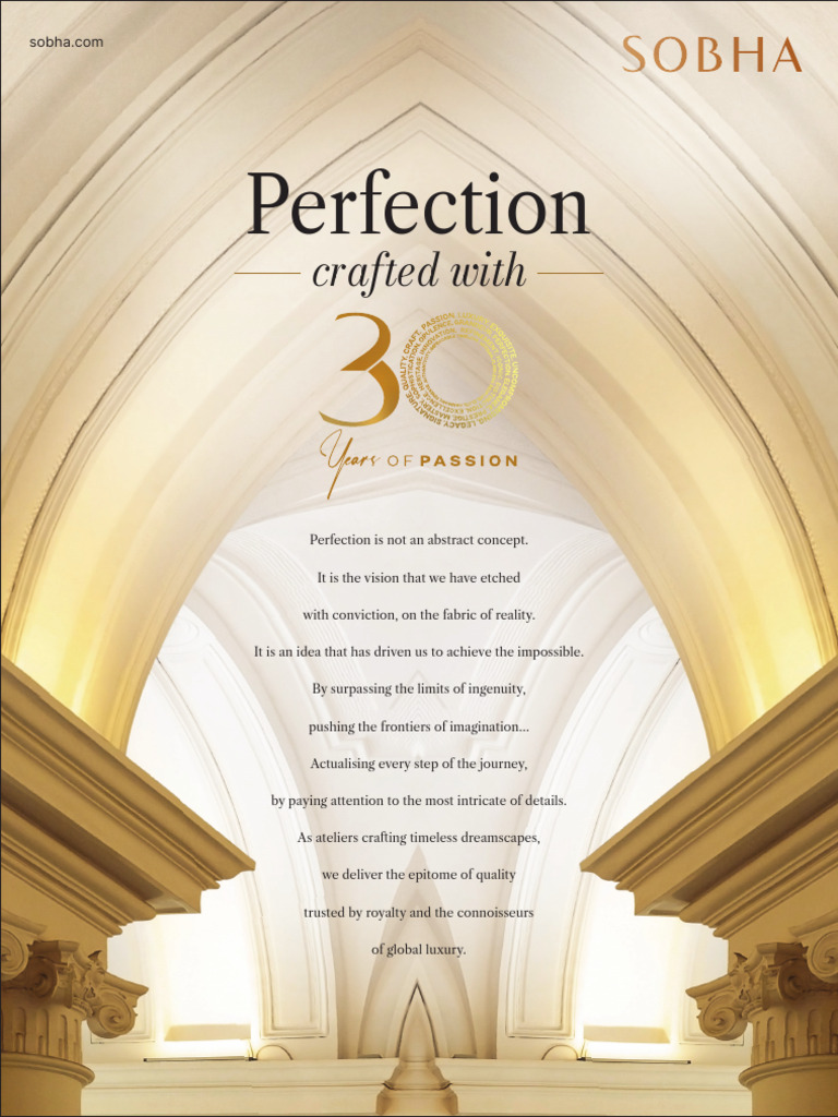 SOBHA 30 Years of Perfection Ad in HT | PDF | Cognition | Mental Processes