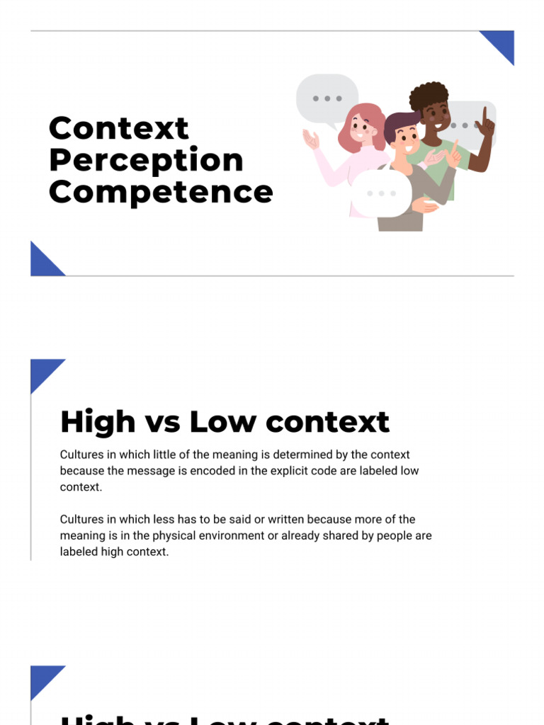 GCOA - 3 Context Perception Competence | PDF