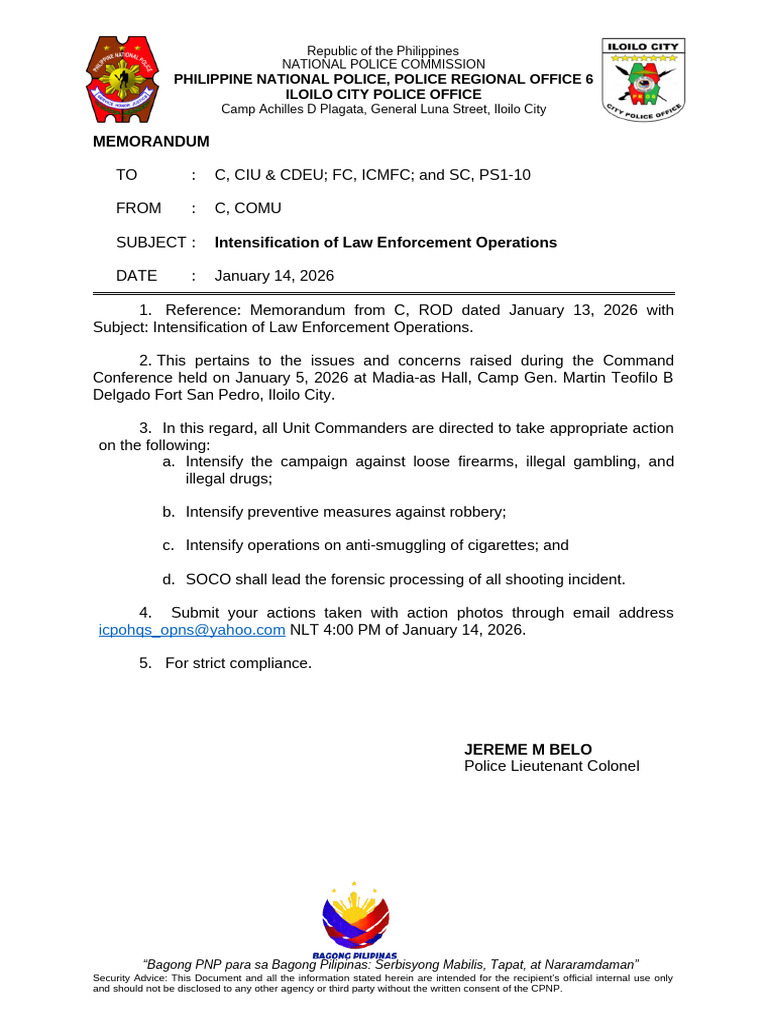 Intensifying Law Enforcement Operations | PDF