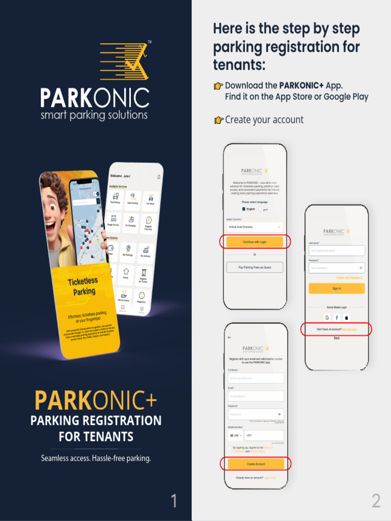Tenant Parking Registration Guide | PDF | Google Play | Smart Devices