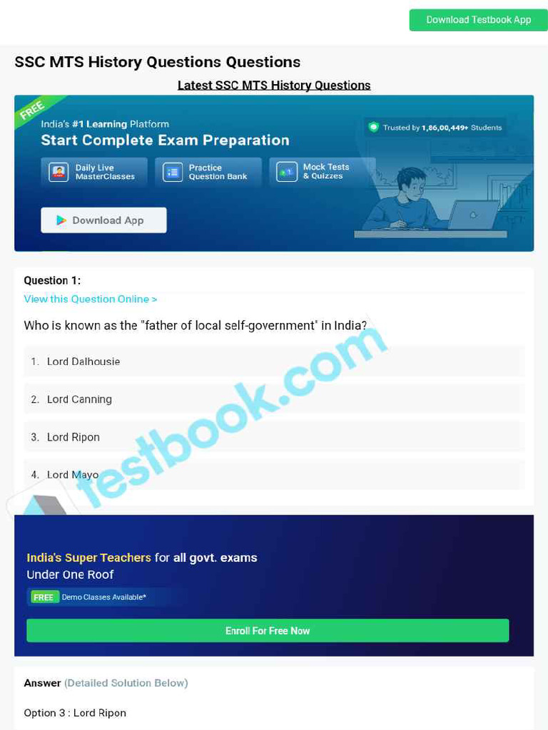 ssc-mts-history-questions--649196cf576185c60838f4f4 | PDF