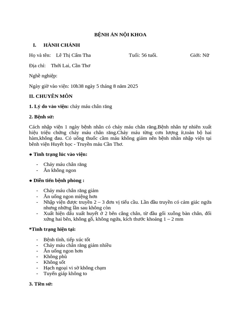 Chảy máu chân răng | PDF