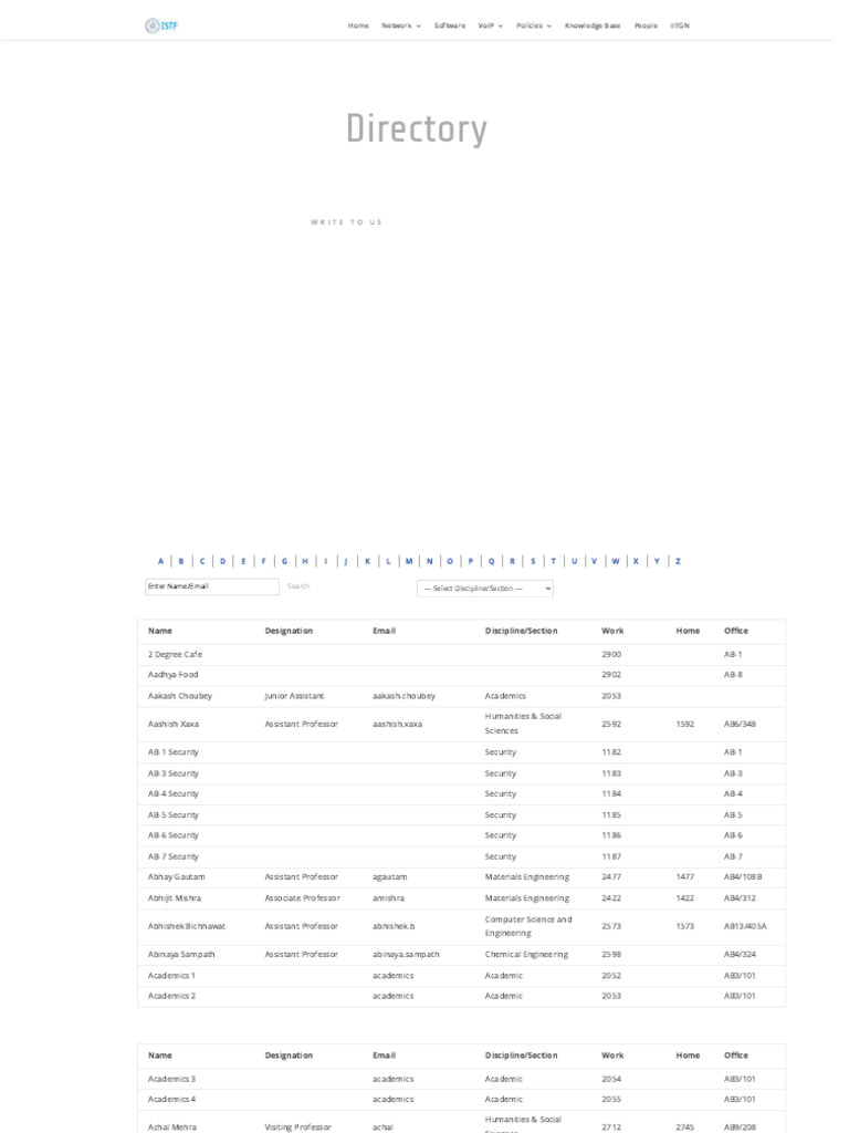 Directory - ISTF Compressed | PDF | Engineering | Science