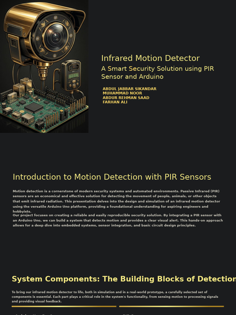 Arduino PIR Motion Detector Guide | PDF | Arduino | Light Emitting Diode