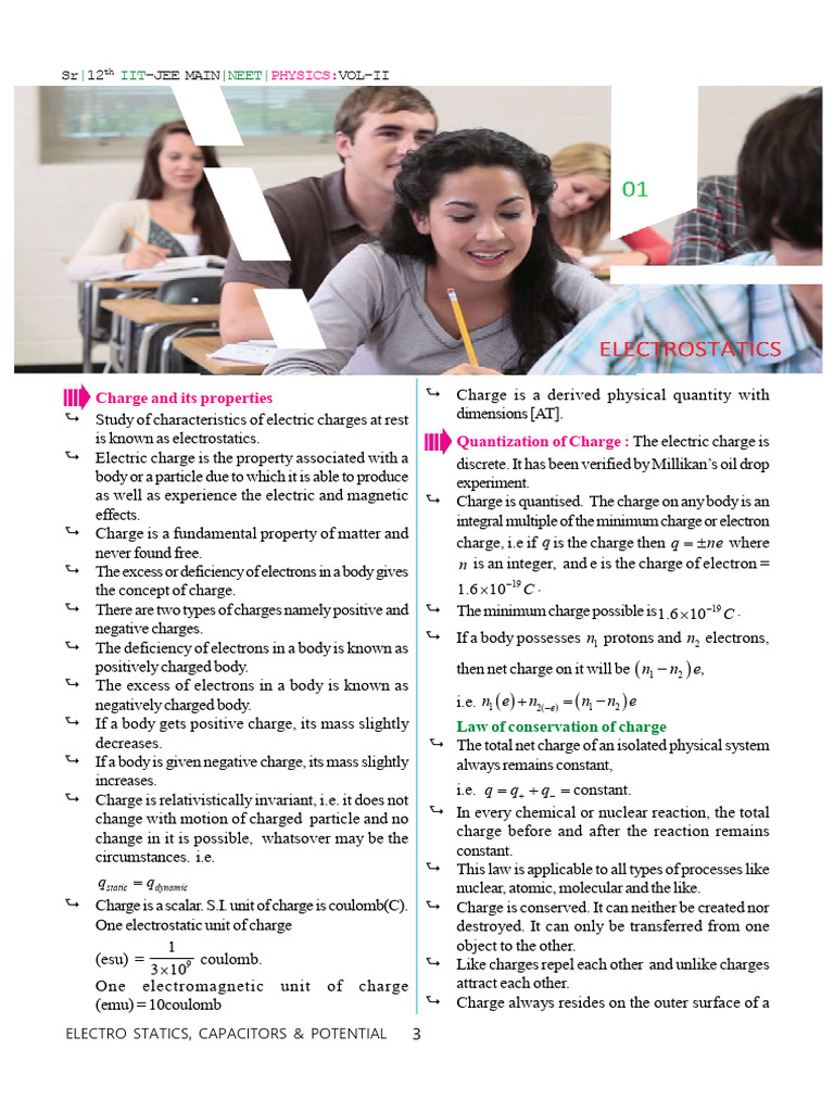 ELECTROSTATICS THEORY | PDF | Electric Charge | Permittivity
