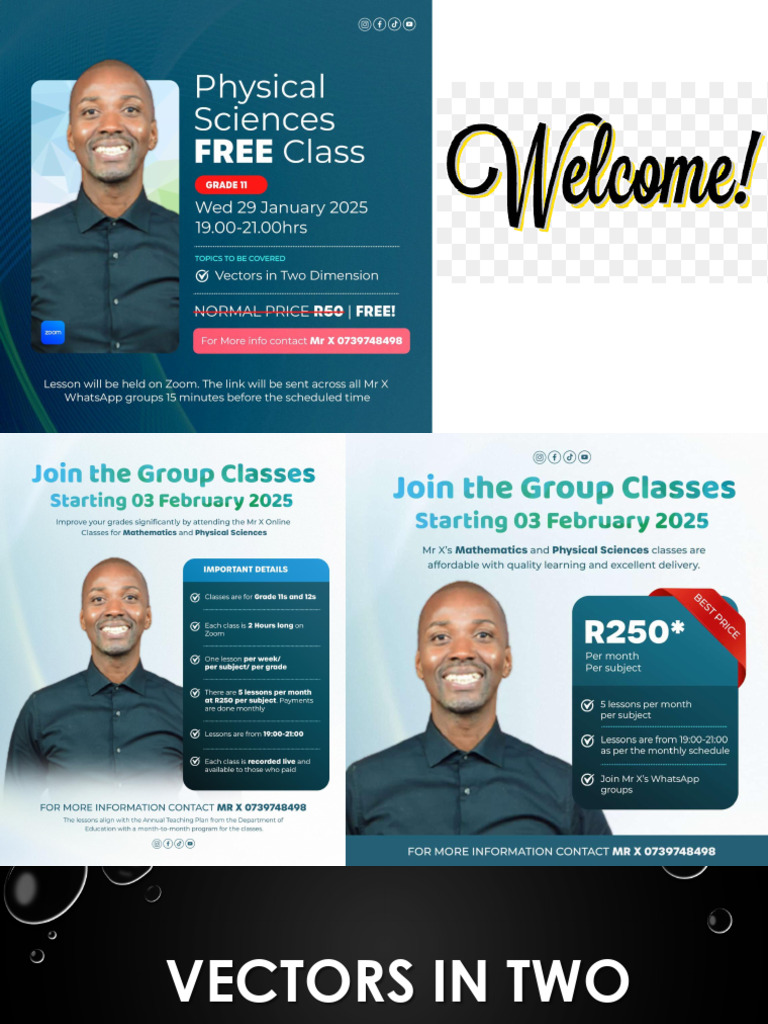 Vectors in Two Dimensions-1 | PDF | Euclidean Vector | Force