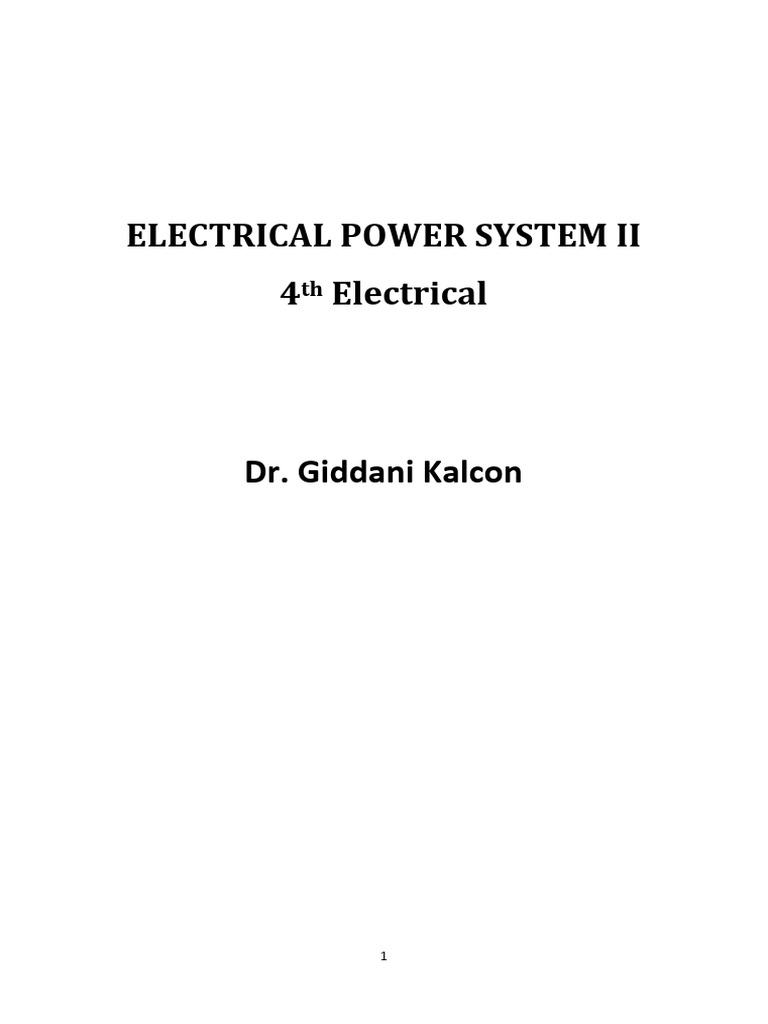 Electrical Power System Concepts Explained | PDF | Transformer ...