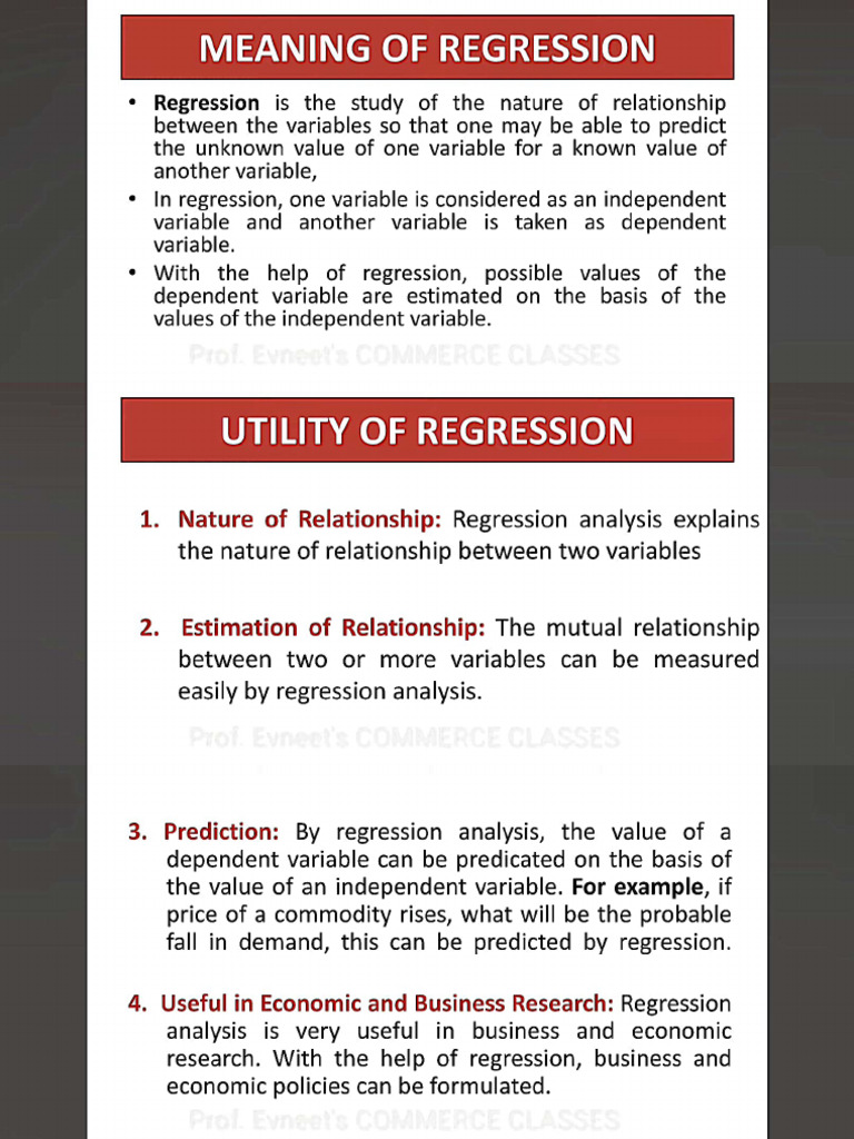 Regression Analysis | PDF