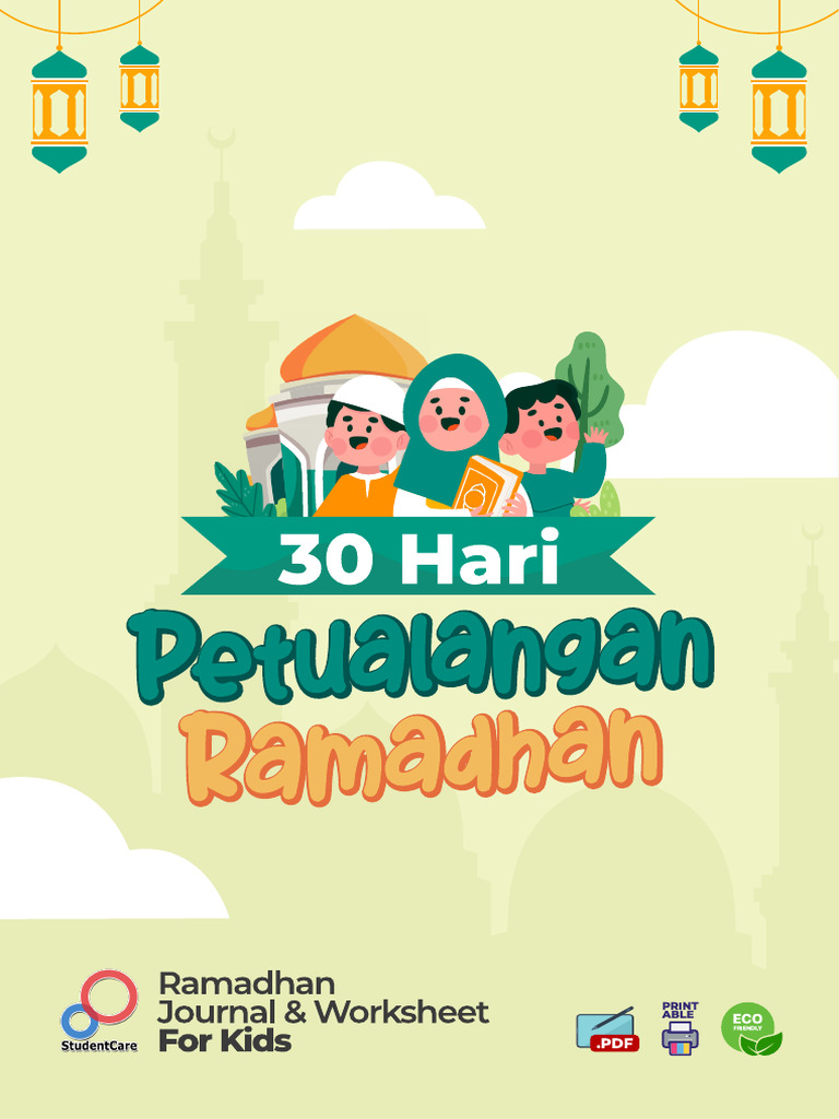 30 Days Ramadhan Worksheet for Kids by Studentcare | PDF