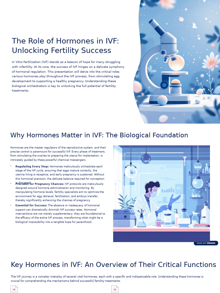 The Role of Hormones in IVF Unlocking Fertility Success | PDF ...