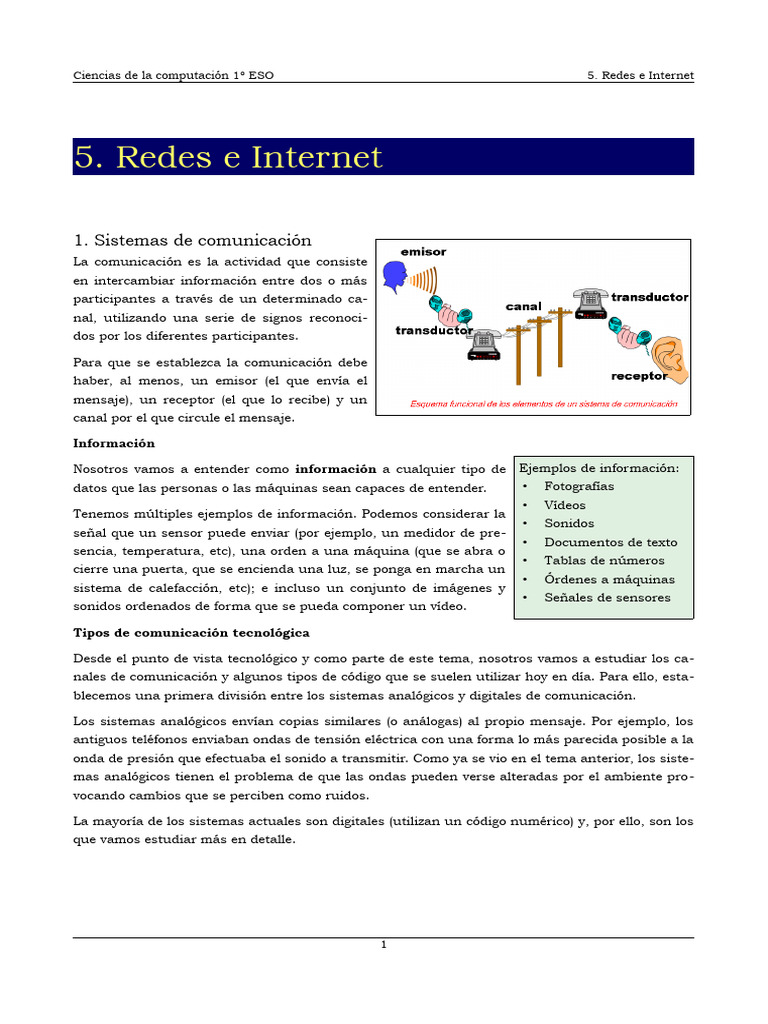 05. Redes e internet | PDF | Red mundial | Internet y web