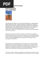 Comparing Holes: Book vs. Movie | PDF