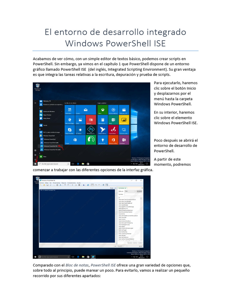 Guía de PowerShell ISE: Creación y Uso | PDF | Botón (Computación ...