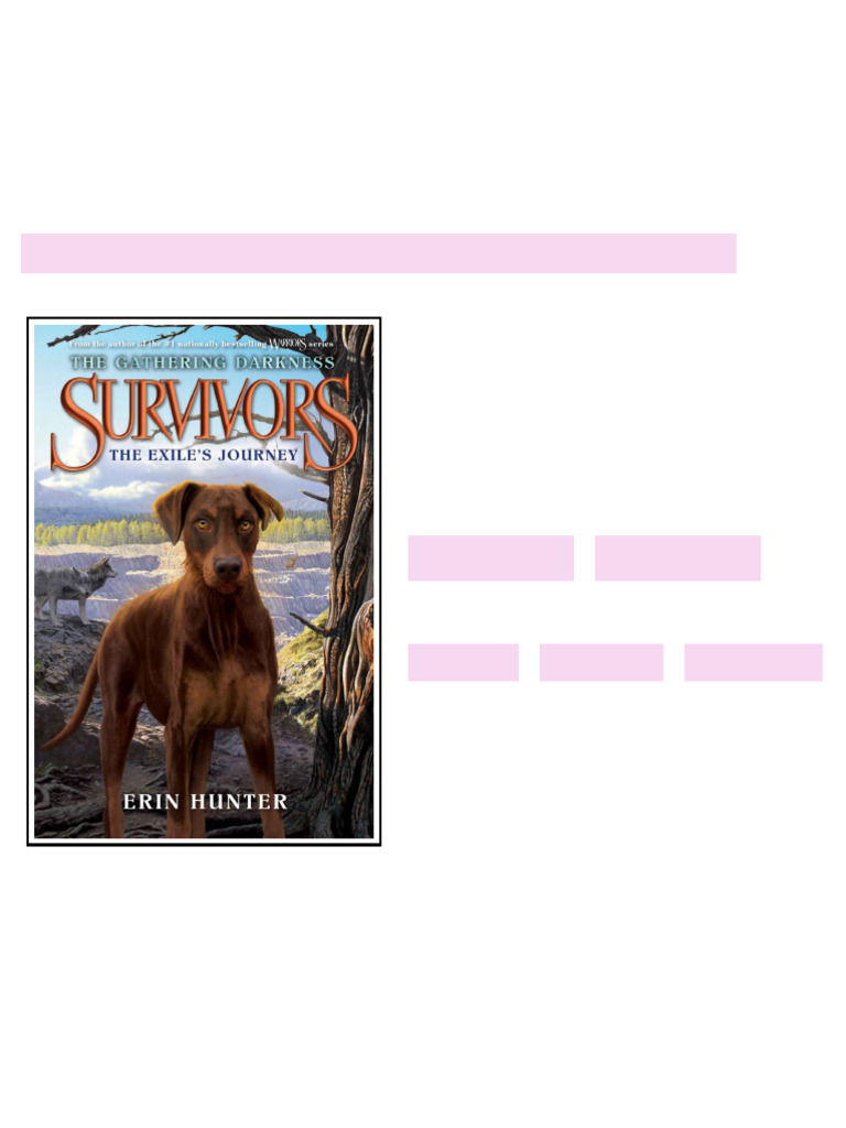 Survivors Erin Hunter ebook complete full length | PDF