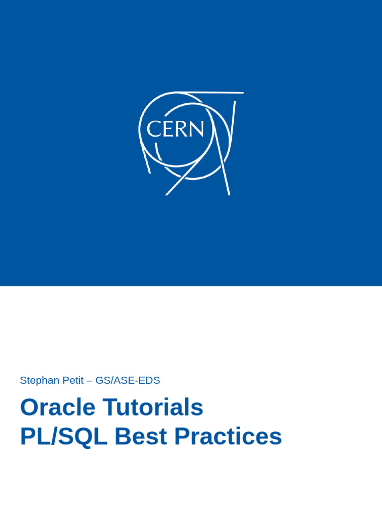 Oracle Tutorials 20130521 PLSQL Part2 | PDF | Parameter (Computer Programming) | Pl/Sql