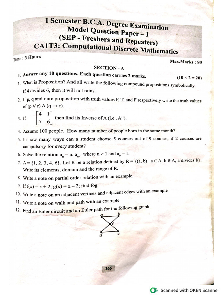 Sunstar Model Question Paper | PDF