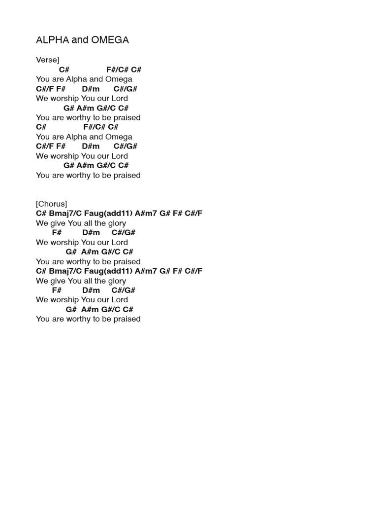 Alpha and Omega Israel and New Breed | PDF