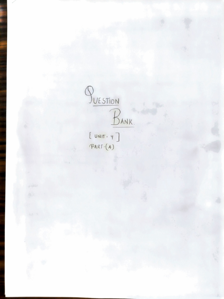 MC Unit-4 QB Solutions | PDF