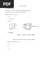 Volume Calculation Word Problems | PDF | Volume