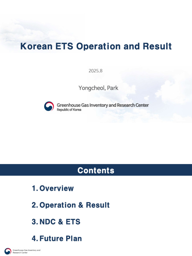1. 250811_ETS(1) | PDF | Climate Change Mitigation | Environmental ...