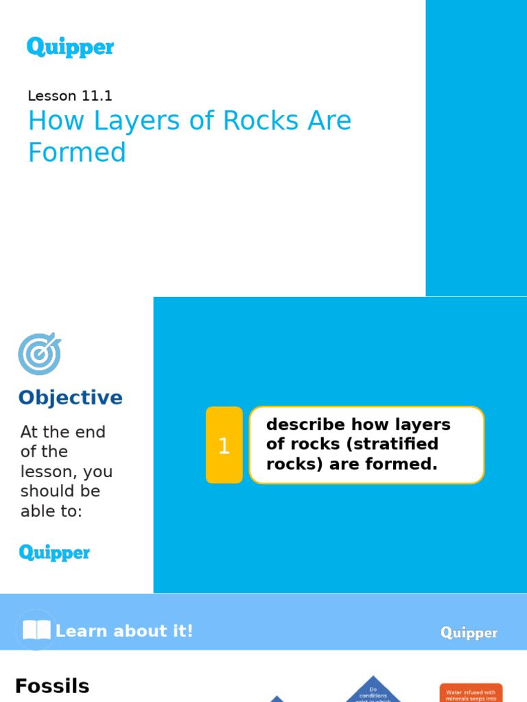 Earth and Life Science SHS 11.1 How Layers of Rocks Are Formed | PDF | Stratigraphy | Geology