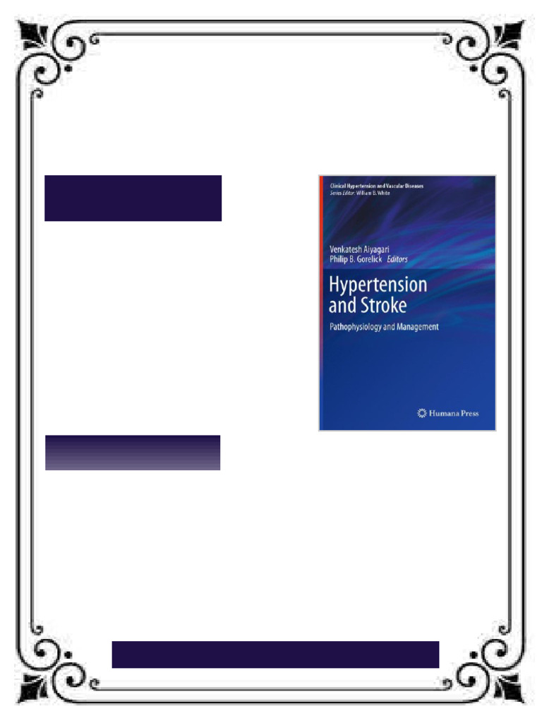 Hypertension and Stroke Pathophysiology and Management 1st Edition ...