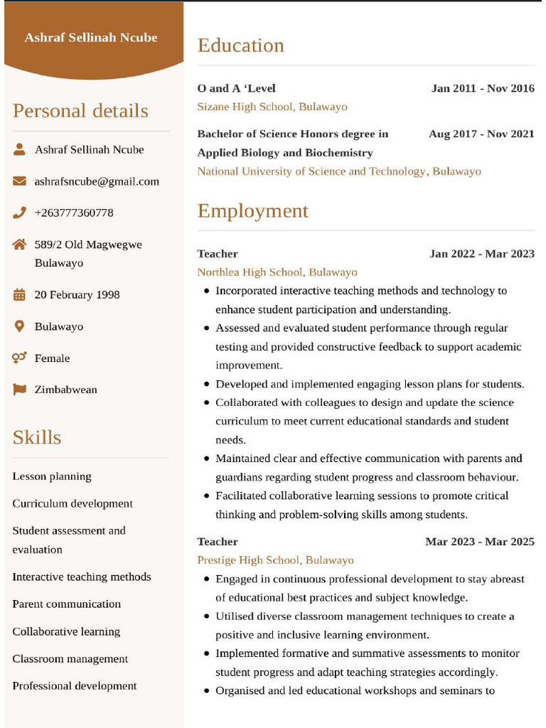 Ashraf CV | PDF
