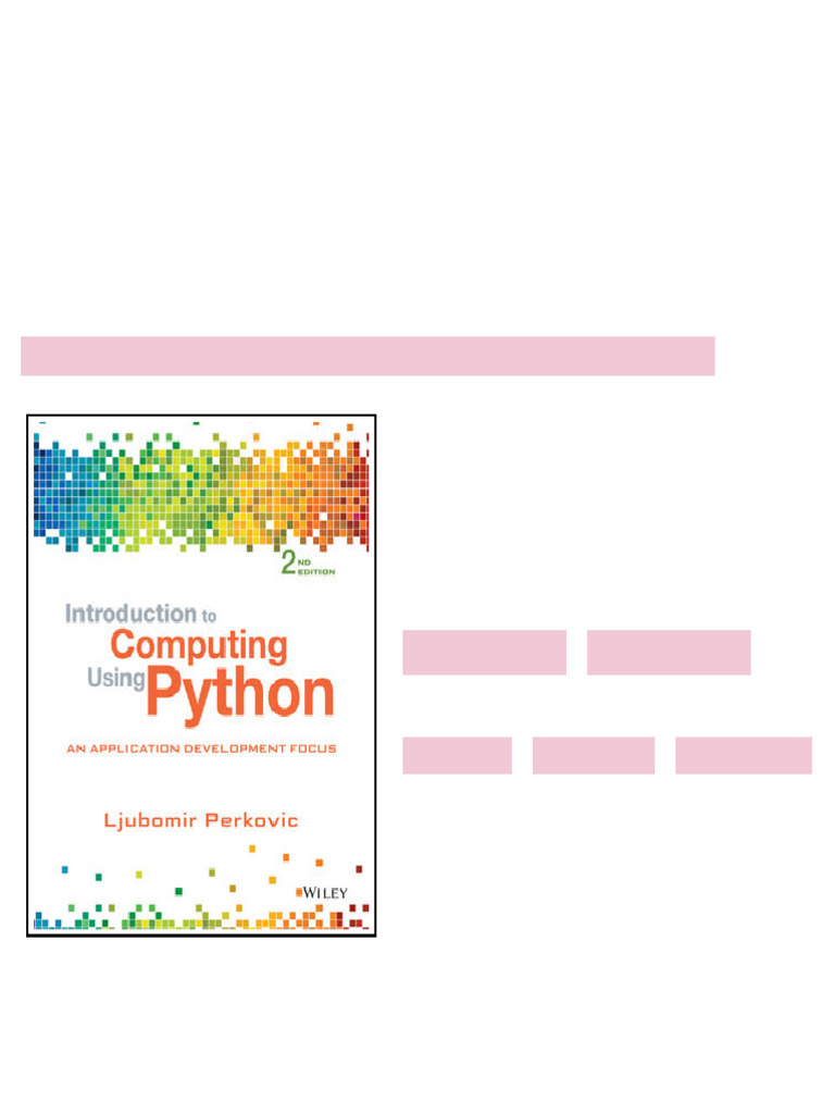 Solution Manual for Introduction to Computing Using Python: An Application Development Focus 2nd ...