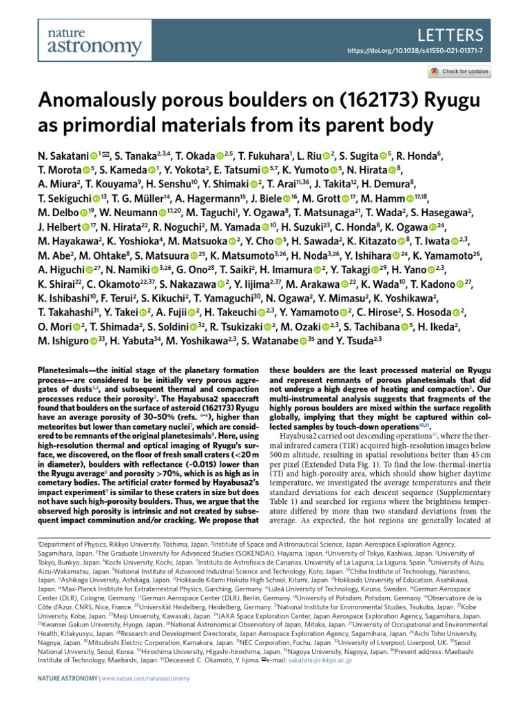 Anomalously Porous | PDF | Porosity | Cosmic Dust