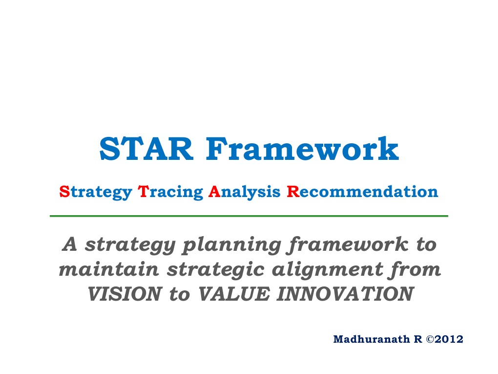 STAR Framework - Strategy Tracing Analysis Recommendation Framework | PDF