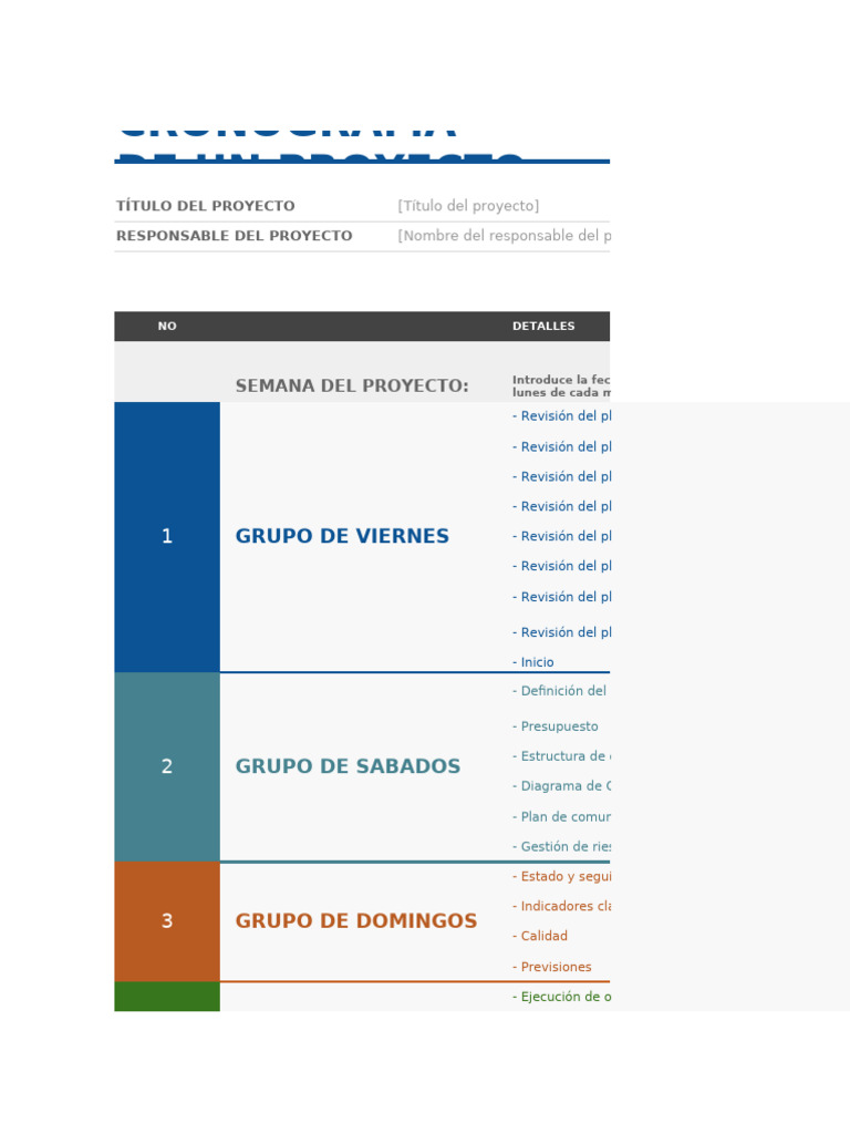 Cronograma de Un Proyecto | PDF | Business