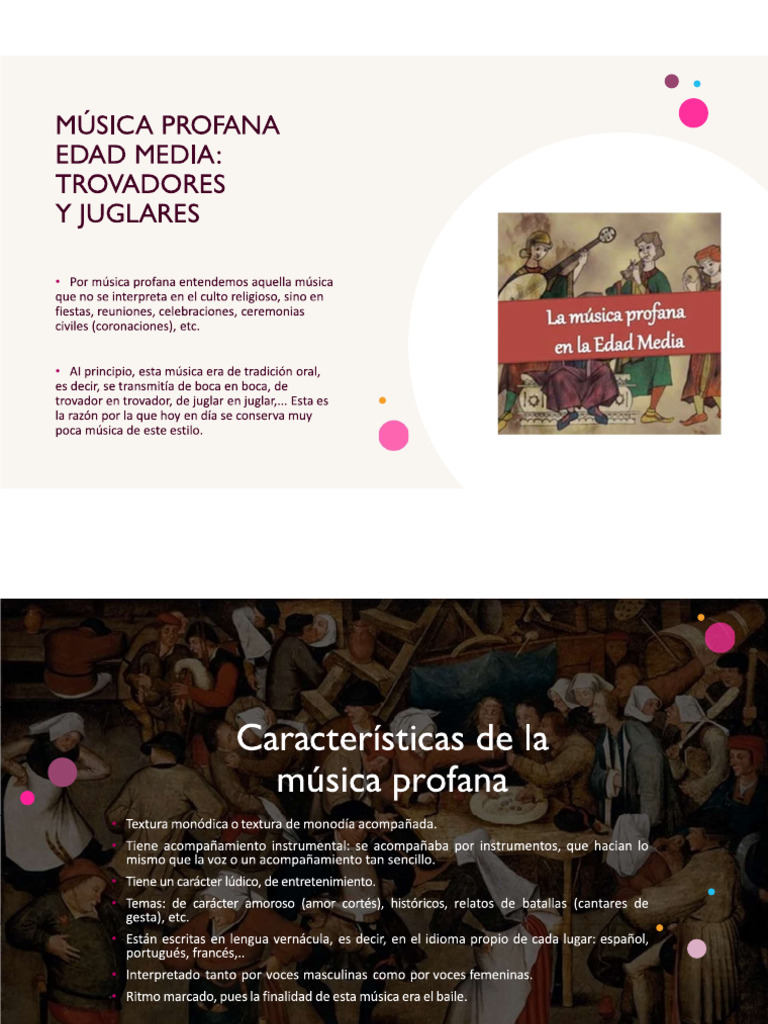 Edad Media - Música Profana | PDF