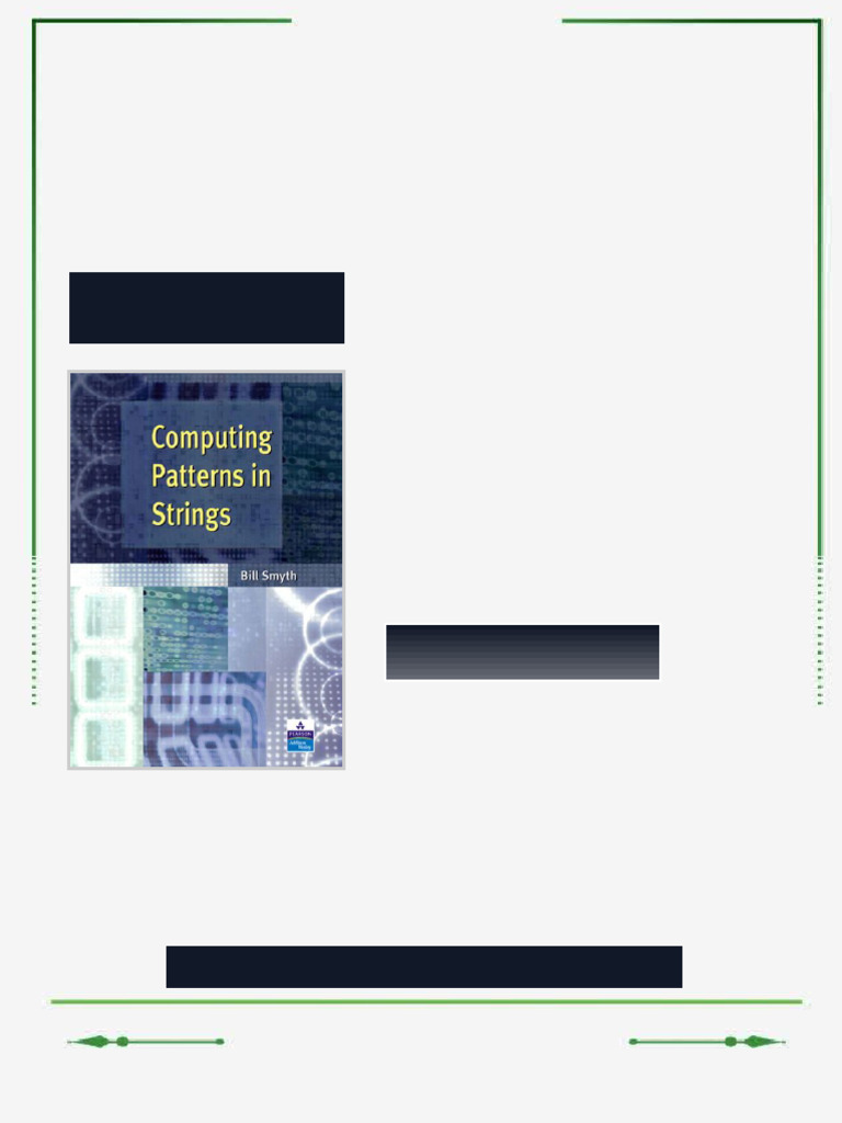 Computing Patterns in Strings 1st Edition Bill Smyth ebook one click access | PDF | String ...