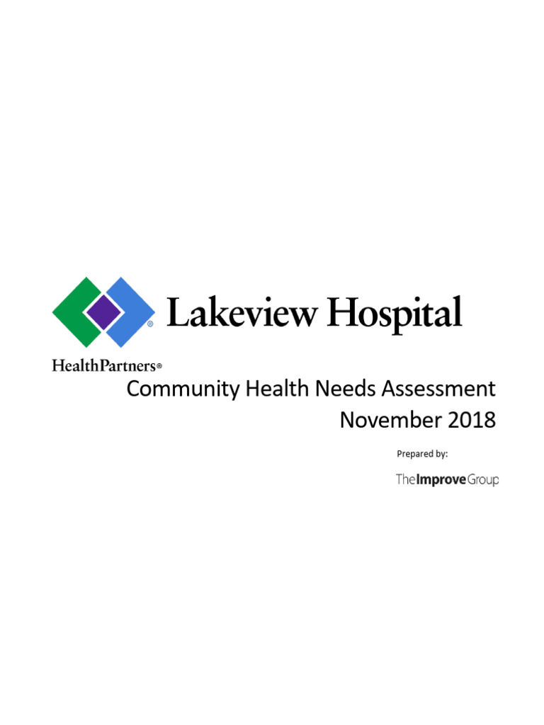 Lakeview Hospital CHNA 2018 Report | PDF | Mental Health | Chronic ...