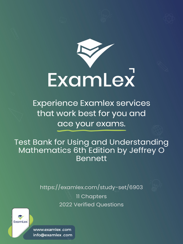 Test Bank for Using and Understanding Mathematics 6th Edition by ...
