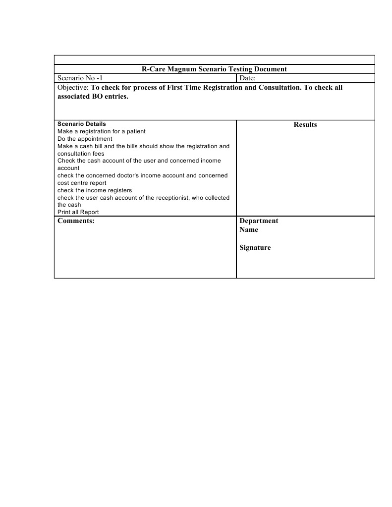 Scenario Template | PDF