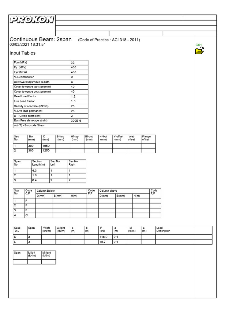 Prokon - FB3 | PDF | Bending | Beam (Structure)