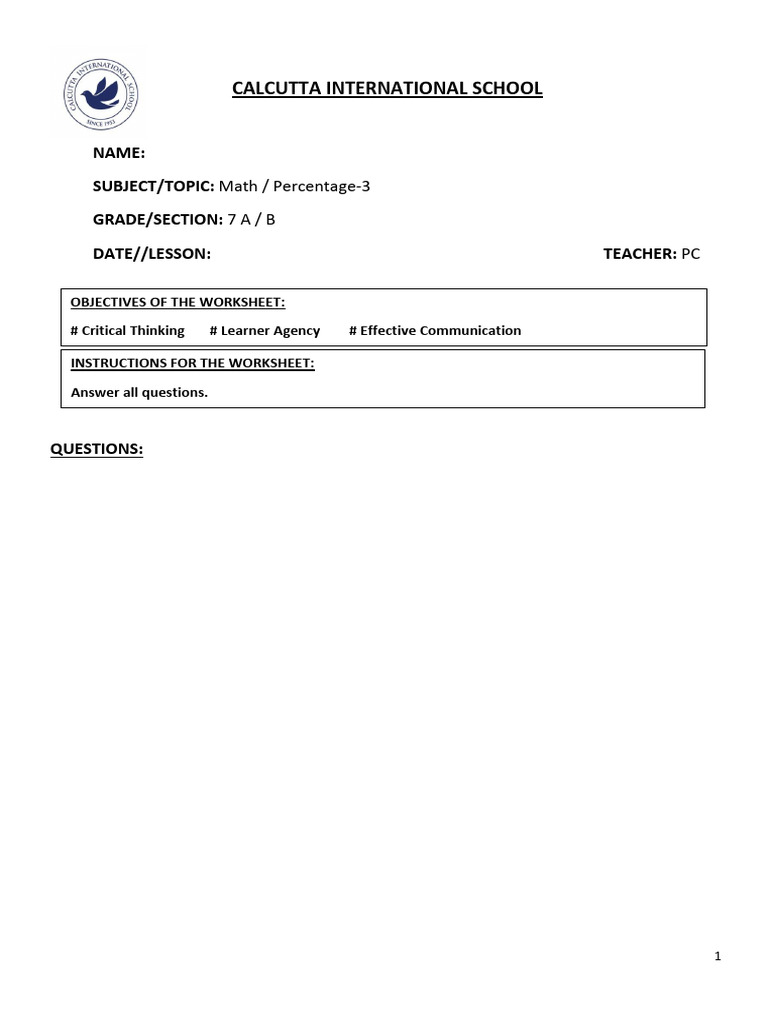 Percentage 3 | PDF