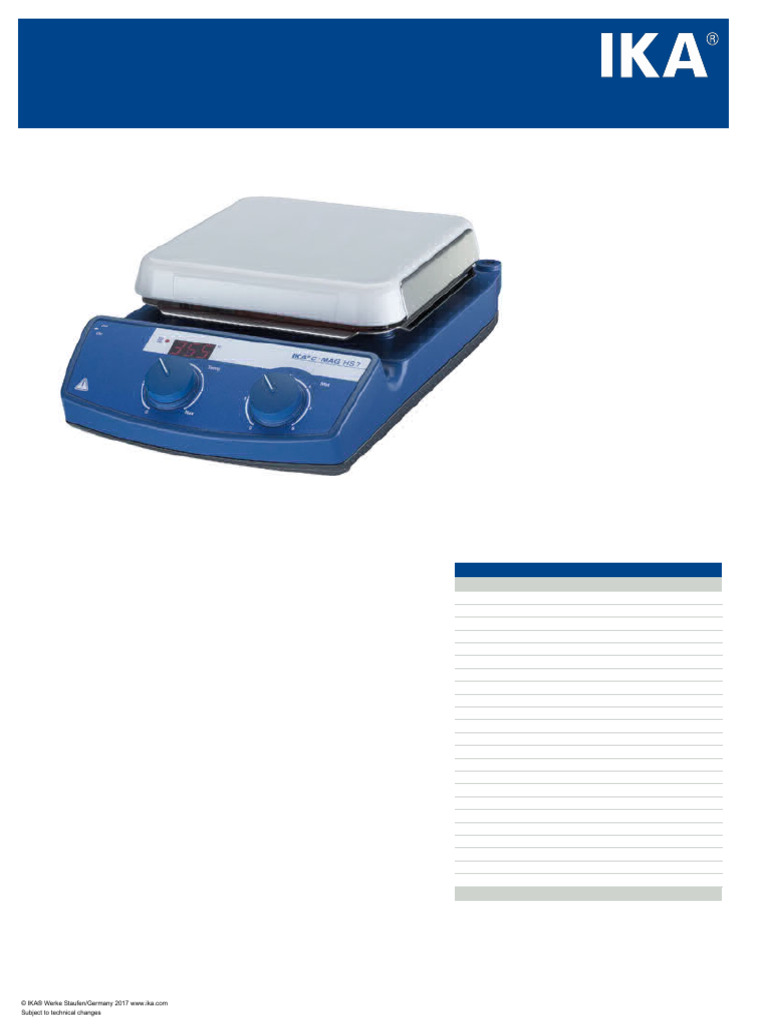 Data Sheet C-mag Hs 7 | PDF | Temperature | Heat