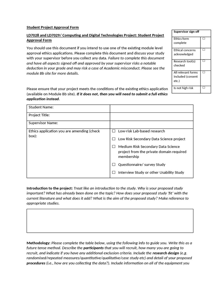 Approval Form | PDF | Risk | Data