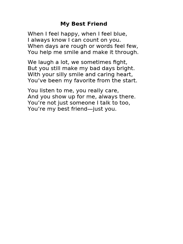 My Best Friend | PDF