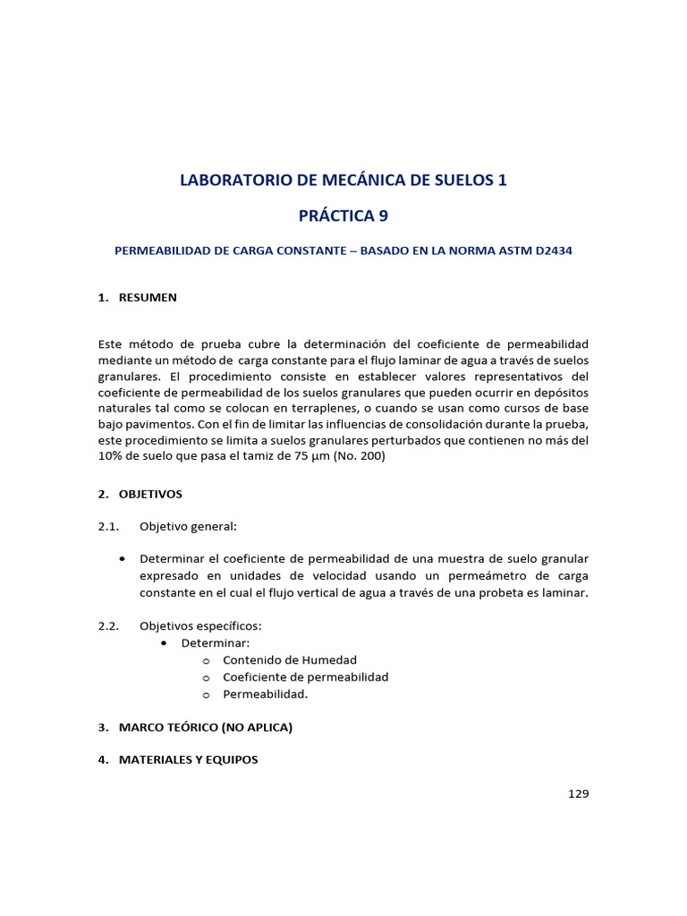 Tema 9 | PDF | Mecánica de suelos | Laboratorios