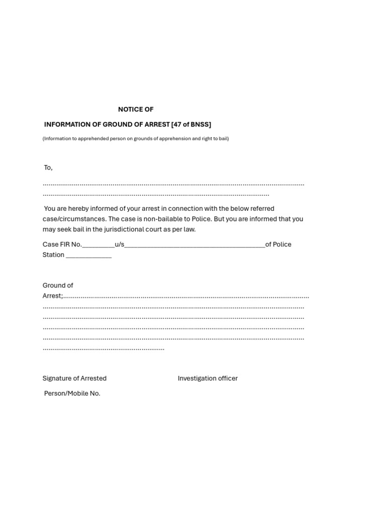Notice Under Section 47 Ndps (1) | PDF
