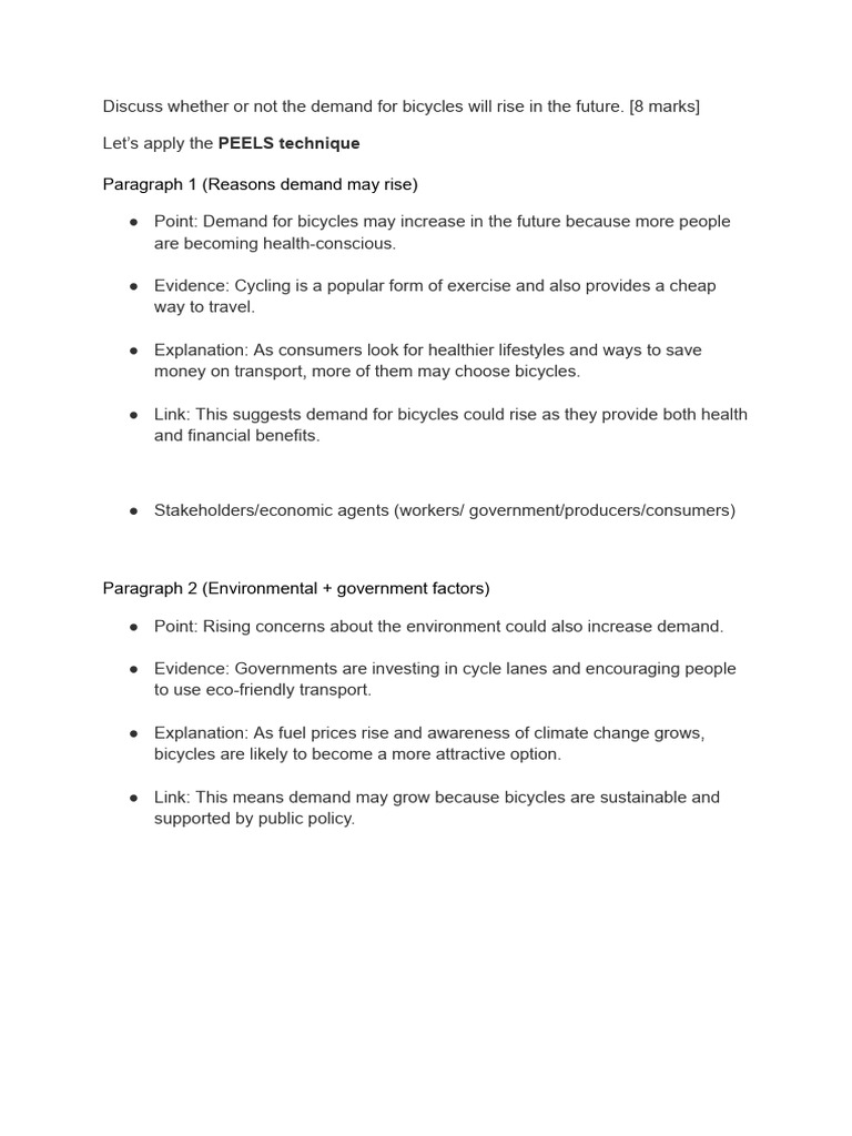 CA3 revision - PEELS_BLT technique | PDF | Demand | Economies